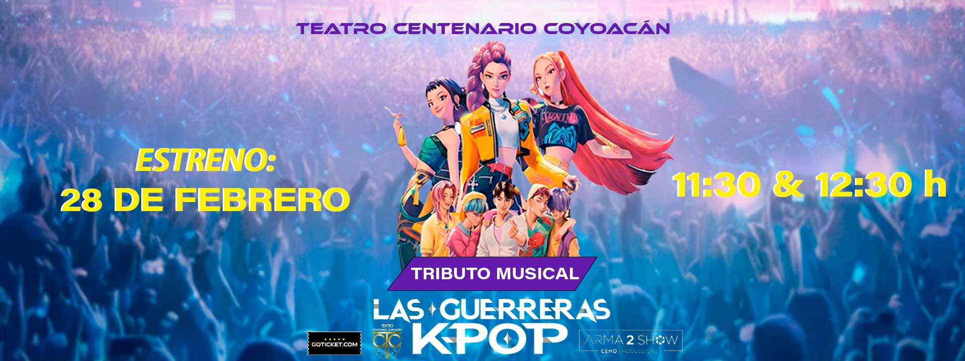 Boletos de TRIBUTO MUSICAL LAS GUERRERAS KPOP
